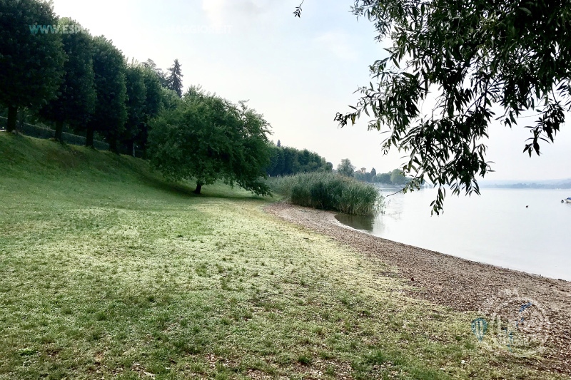 La Nocciola beach at Angera on Lake Maggiore